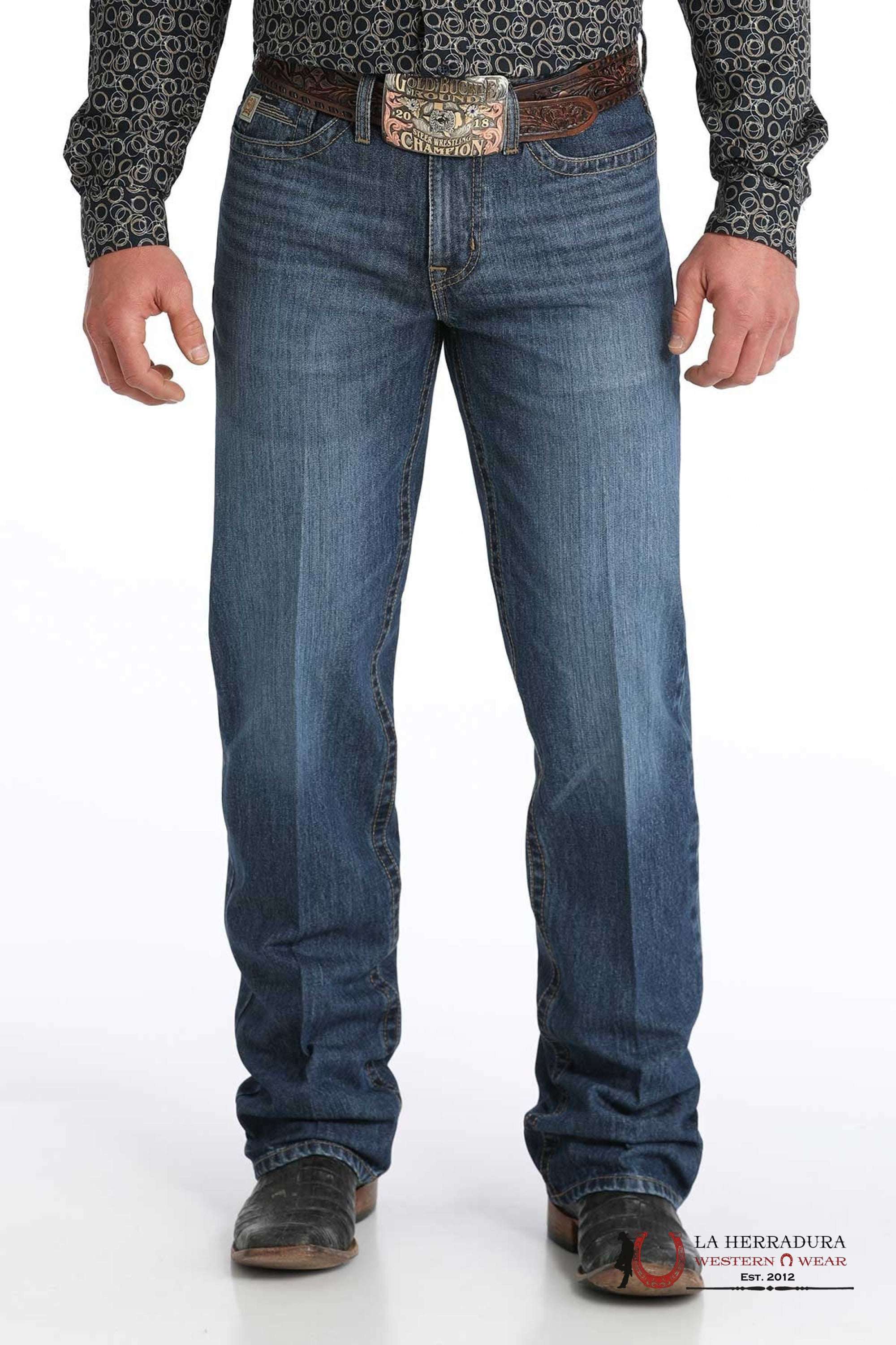 CINCH GRANT MID RISE RELAXED BOOT CUT MEDIUM WASHED - MB30237001