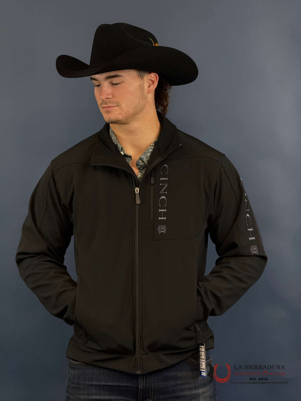 CINCH MENS BONDED CONCEALED CARRY JACKET- BLACK-MWJ1043014