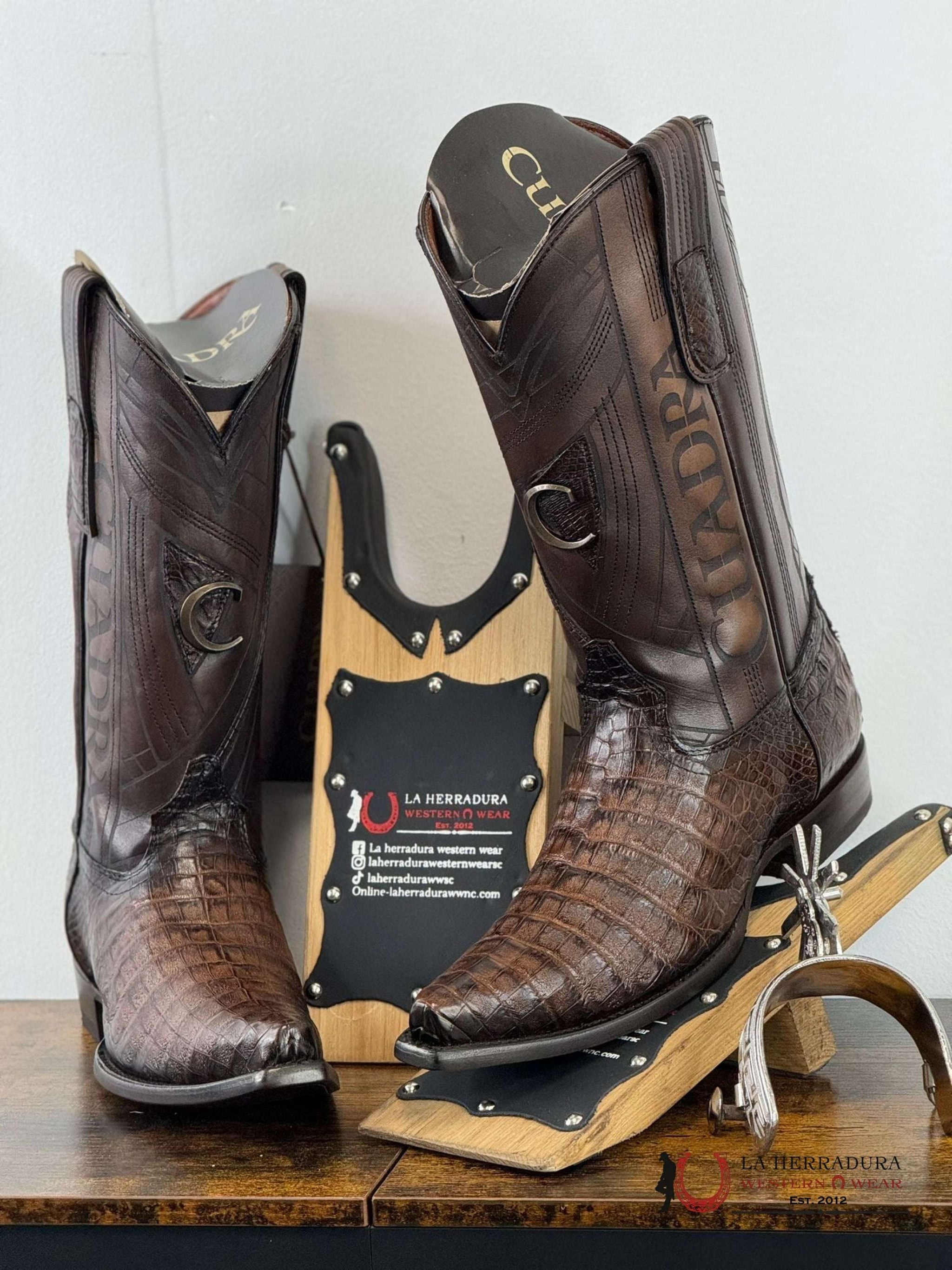 CUADRA BOOT FUSCUS LOMO BELLY ATLANTIC STRAW POINT TOE CU843