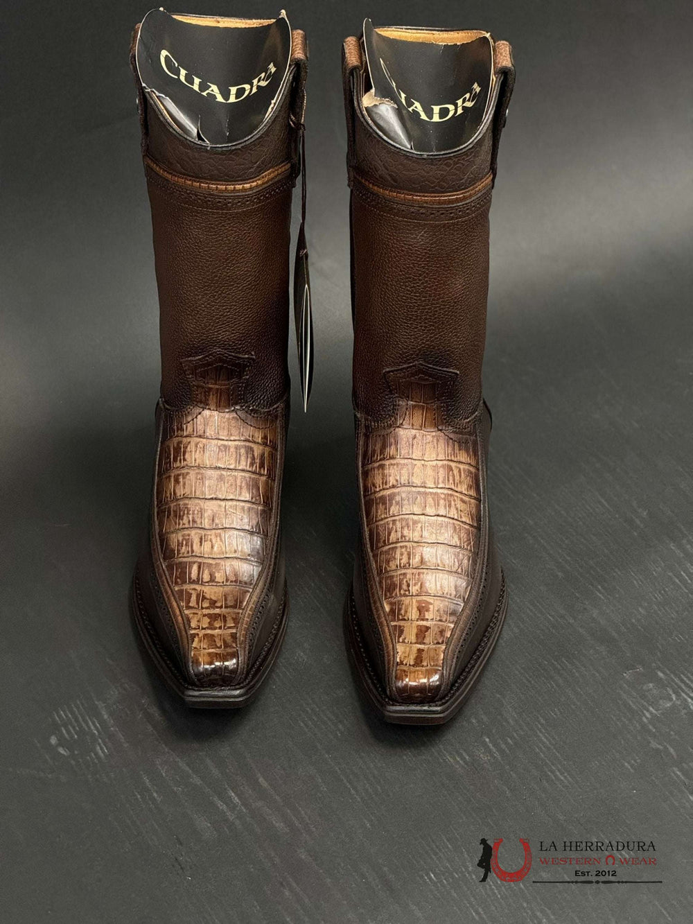CUADRA CU679 BOOT FUSCUS CAIMAN COLA ARAUCO CHOCOLATE LASER NARROW SQU