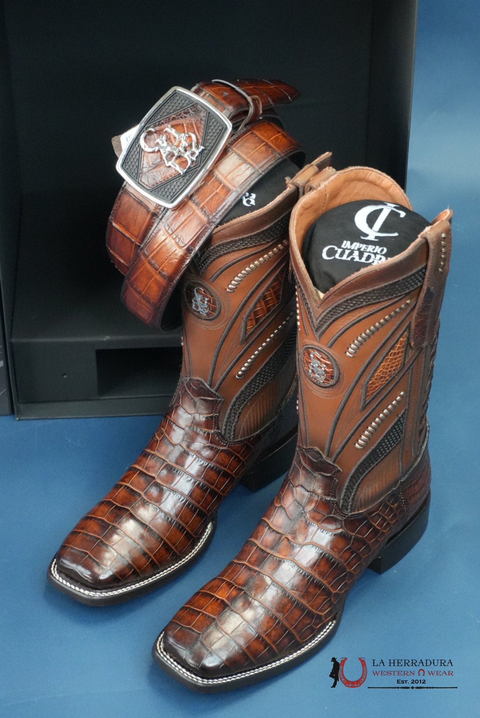 CUADRA IMPERIO BOOTS ALLIGATOR LIMITED EDTION BROOKLYN SAND SQUARE TOE