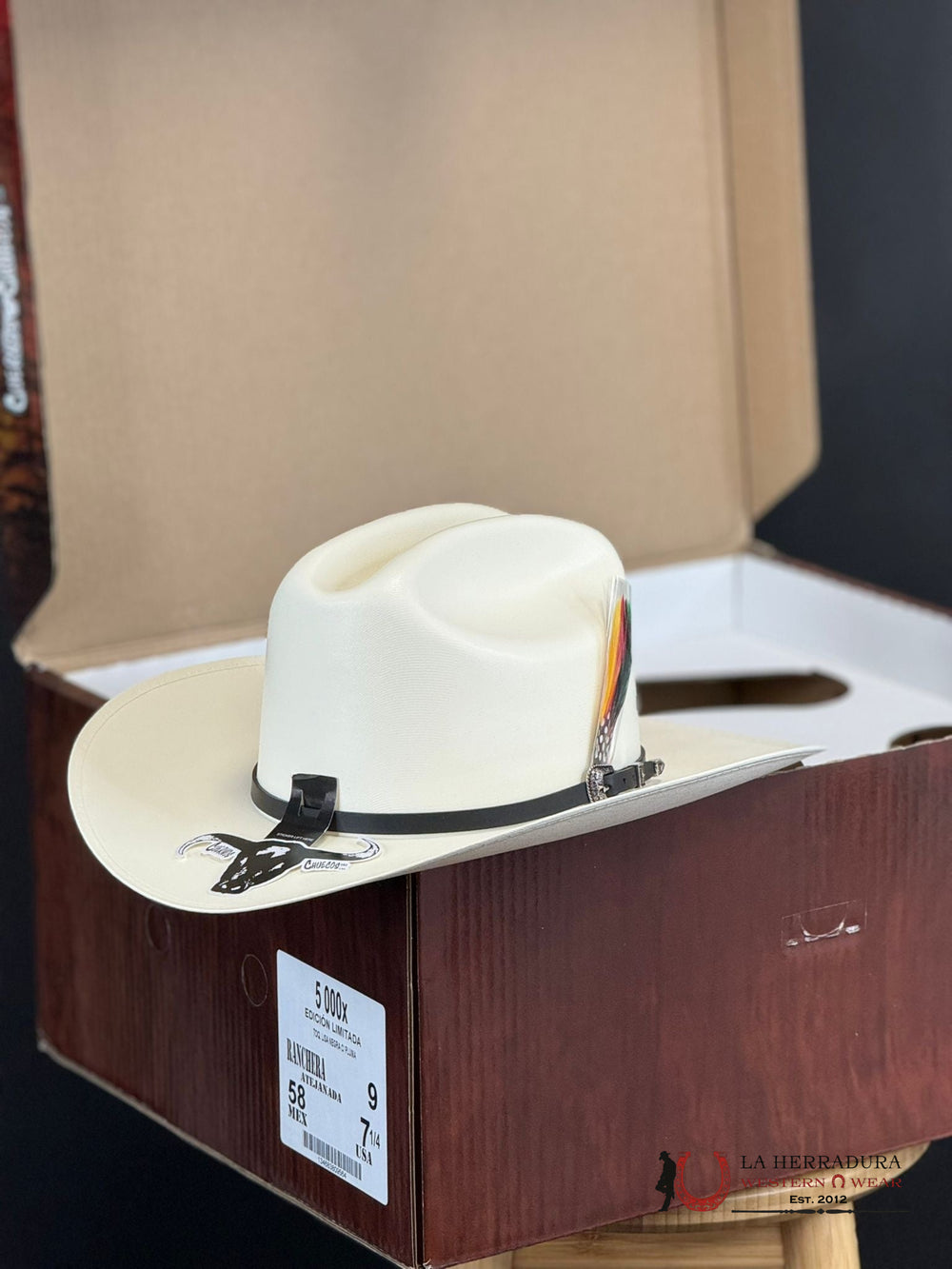 CUERNOS CHUECOS 5000X LIMITED EDITION STRAW HAT RANCHERA ATEJANADA COP