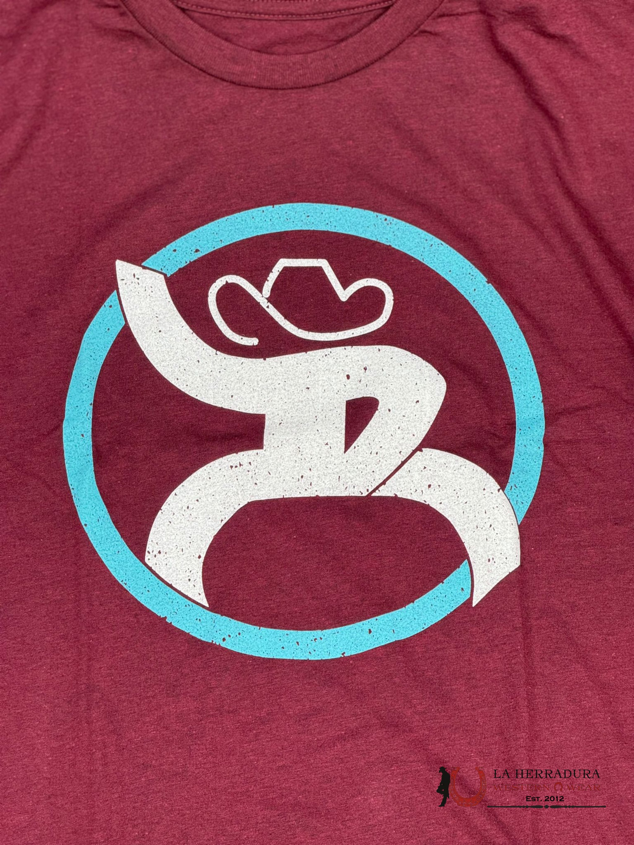 HOOEY MAN TEAL LOGO RED T-SHIRT