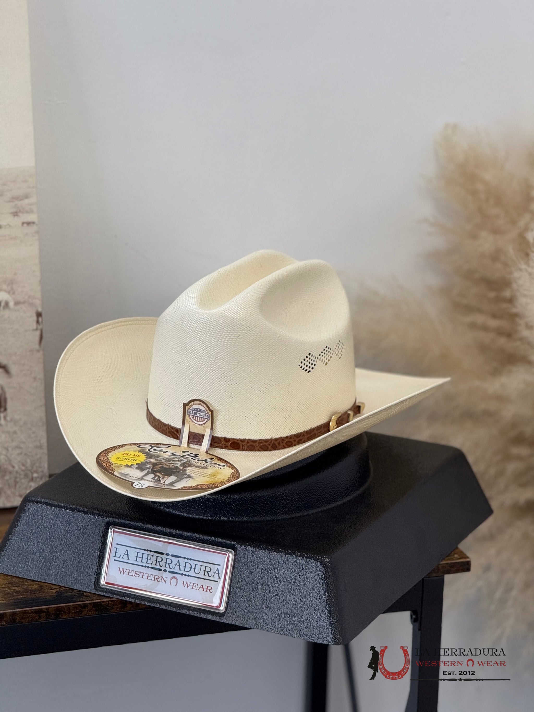 Larry Mahan's 15x Cognac Straw Hats El Primero / Sinaloa Style Copa Ch