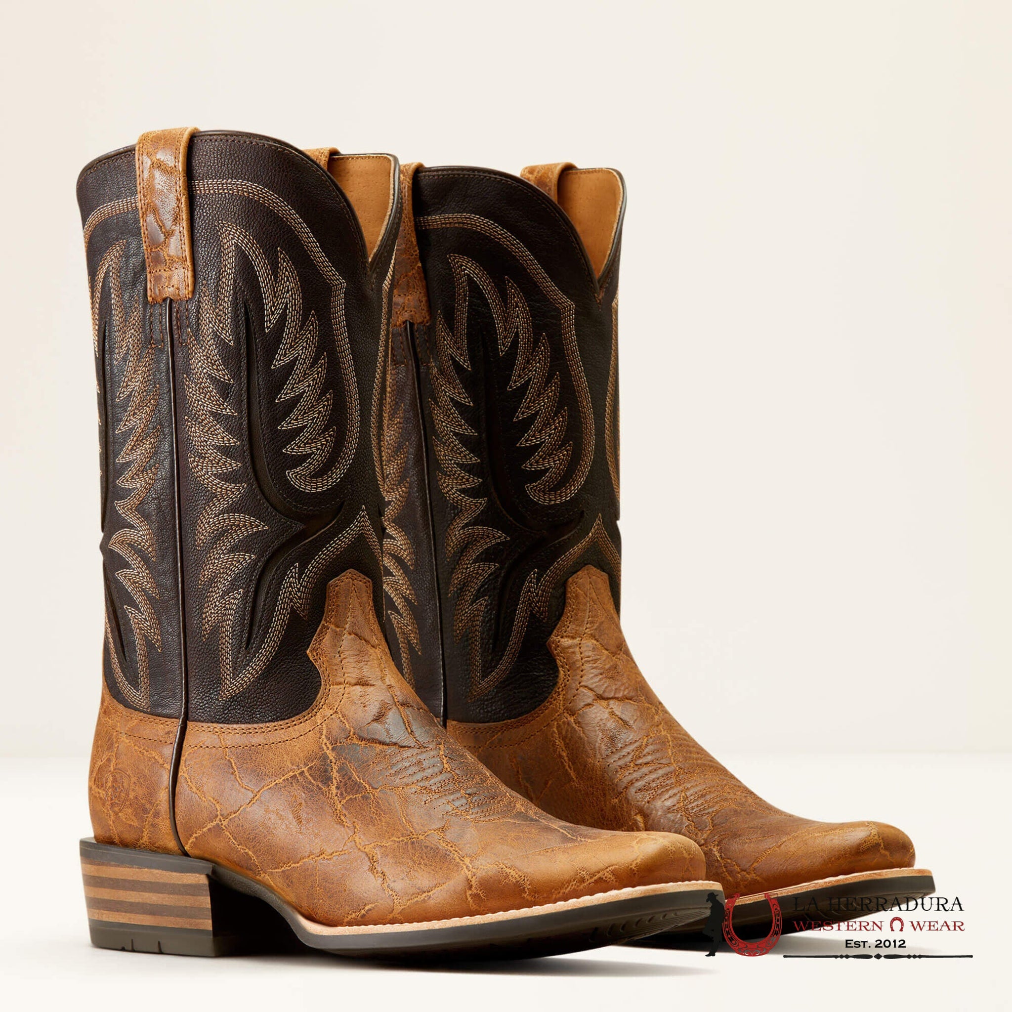 MENS ARIAT STADTLER SMOKED TAN/AGING BARREL