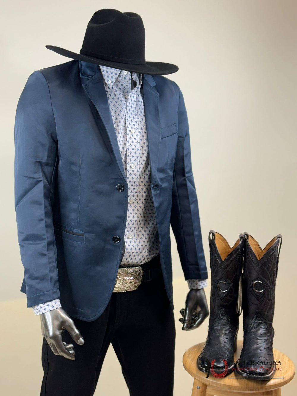 MONTERO DEEP BLUE TEAL SMOOTH LISO BLAZER MT2174