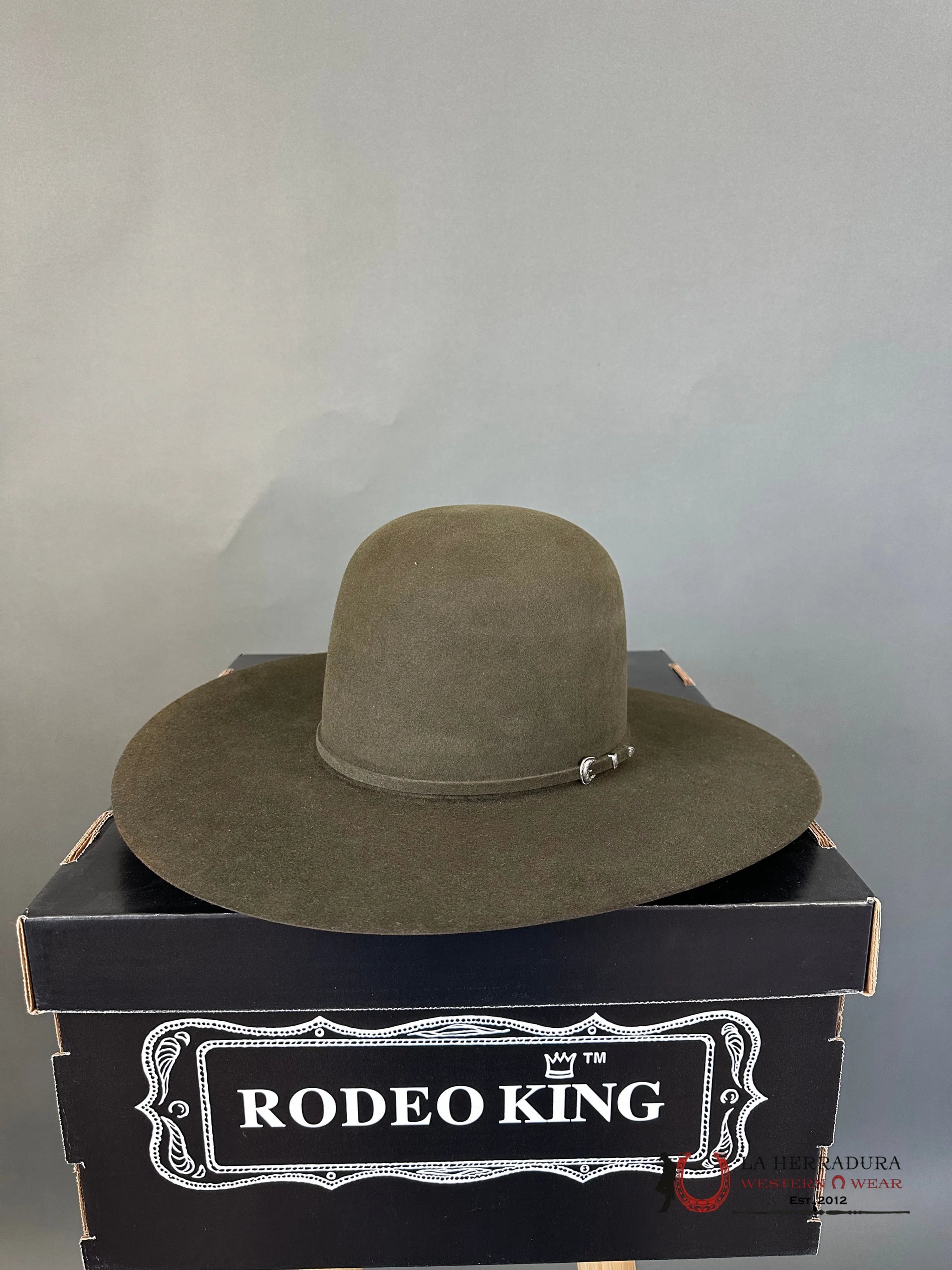 Rodeo King 7X Moss Green Open crown